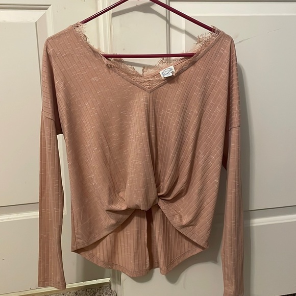 Blue Rain | Tops | Light Pink Blouse | Poshmark